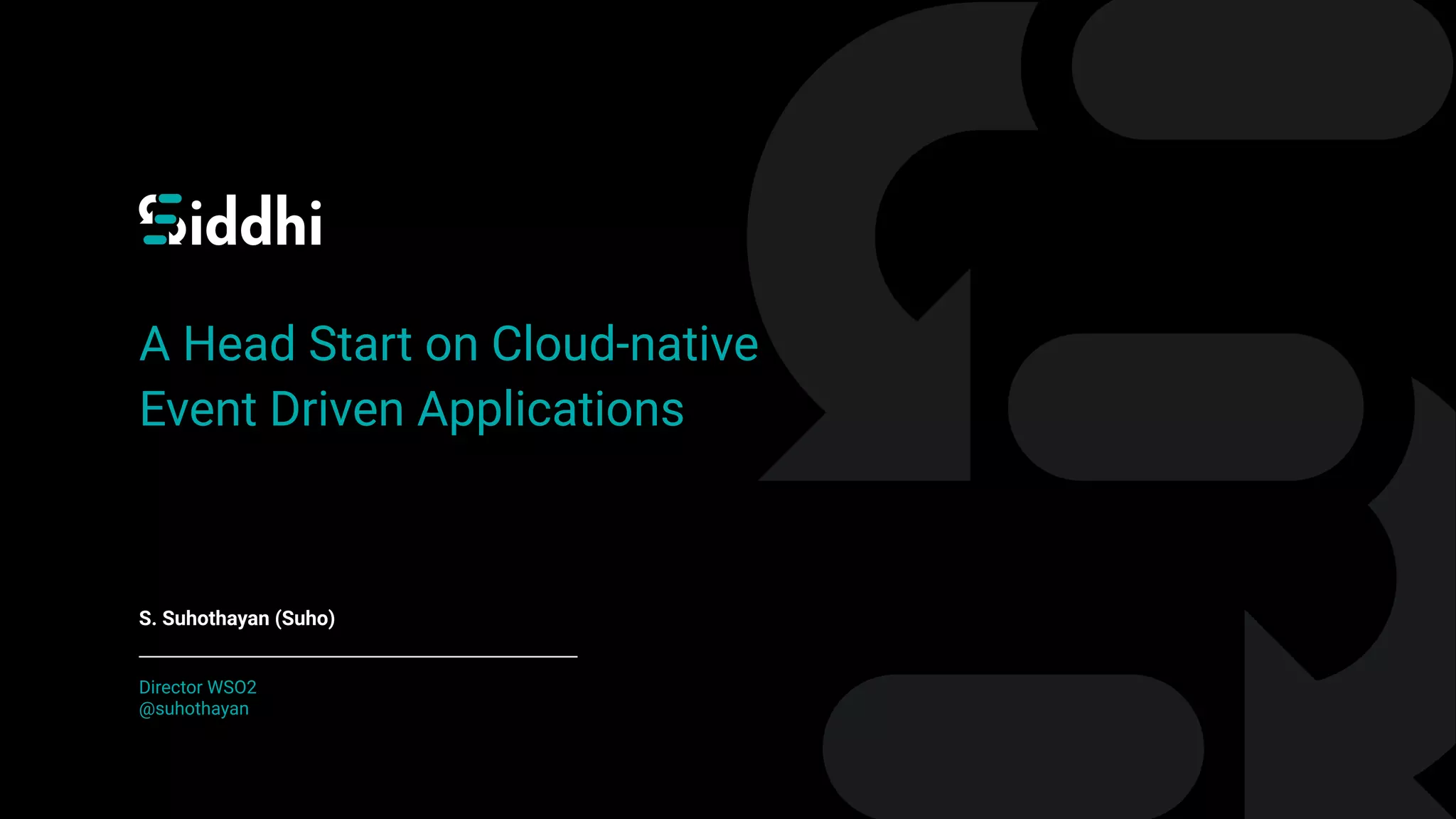 A head start on cloud native event driven applications - bigdatadays | PPT