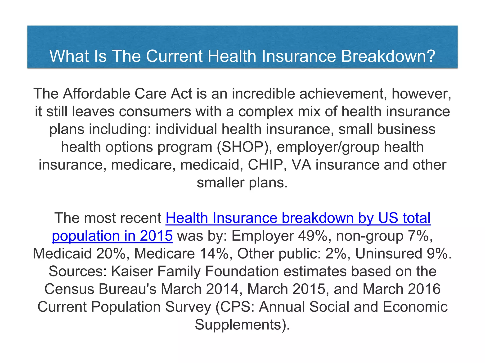 A health insurance roadmap | PPTX | Health Insurance | Insurance