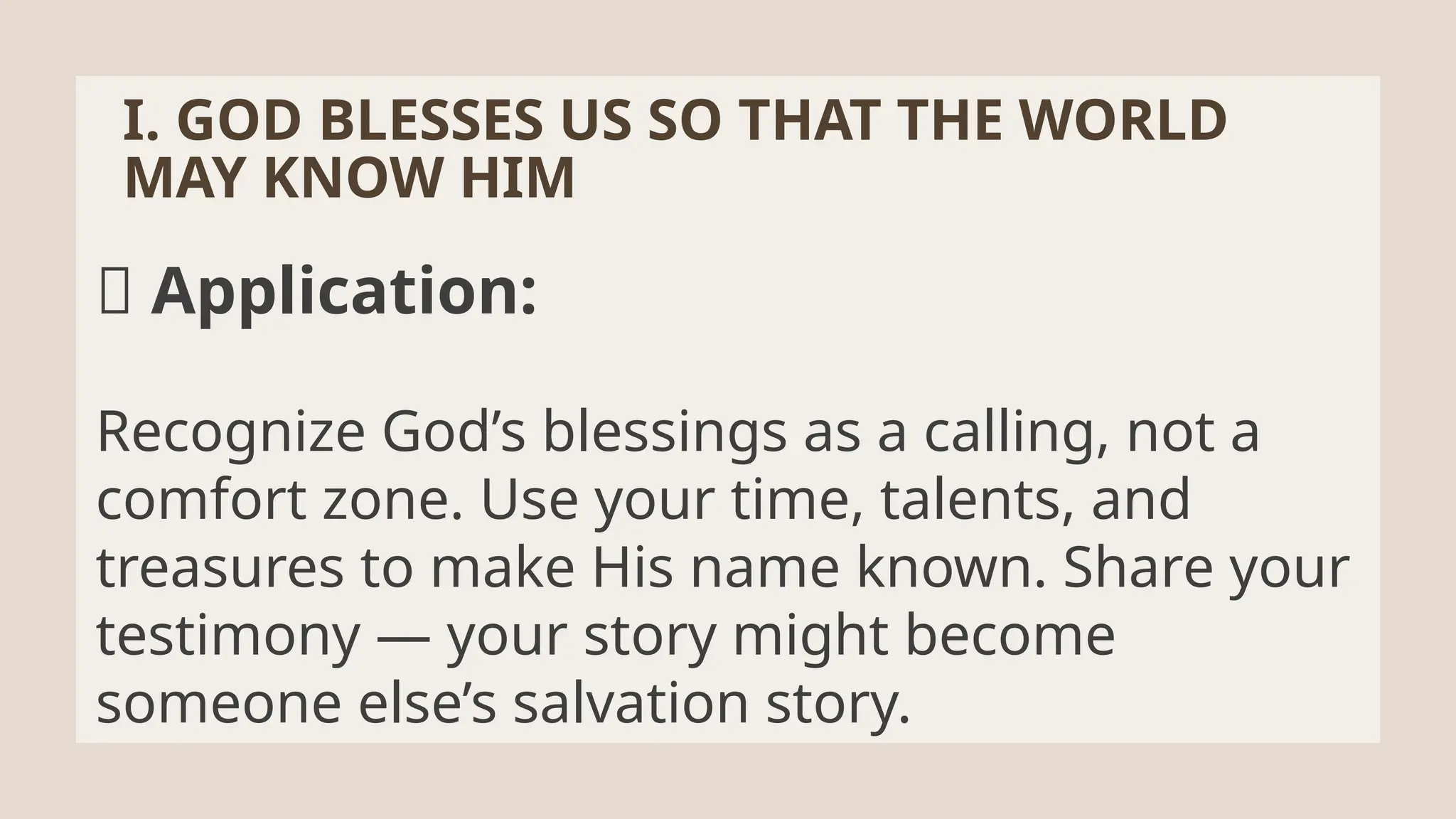 A HEART FOR THE NATIONS: The Blessing that Travels | PPTX