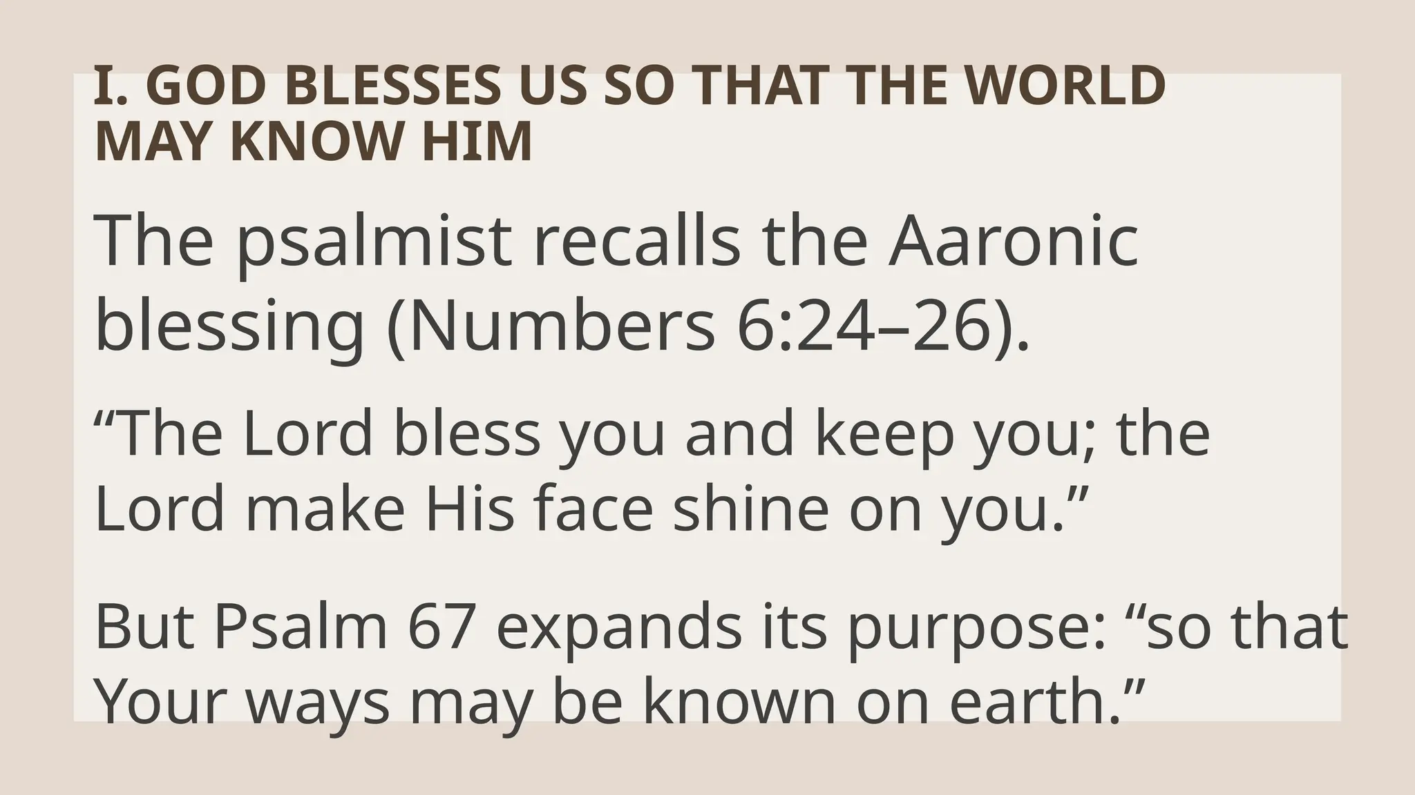 A HEART FOR THE NATIONS: The Blessing that Travels | PPTX