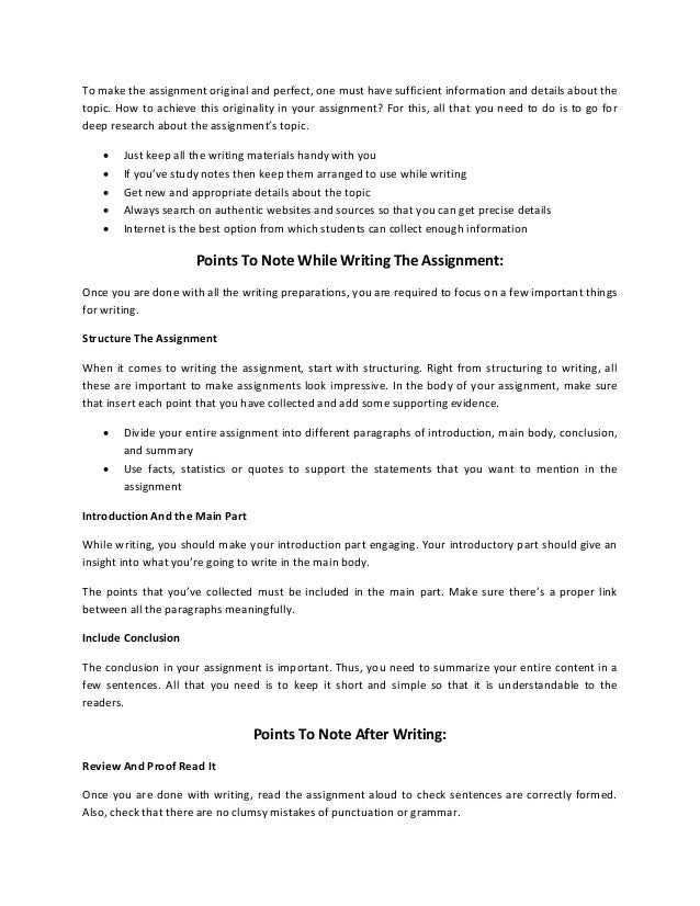 A Helping Guide- Some Never-Failing Assignment Writing Tips | PDF