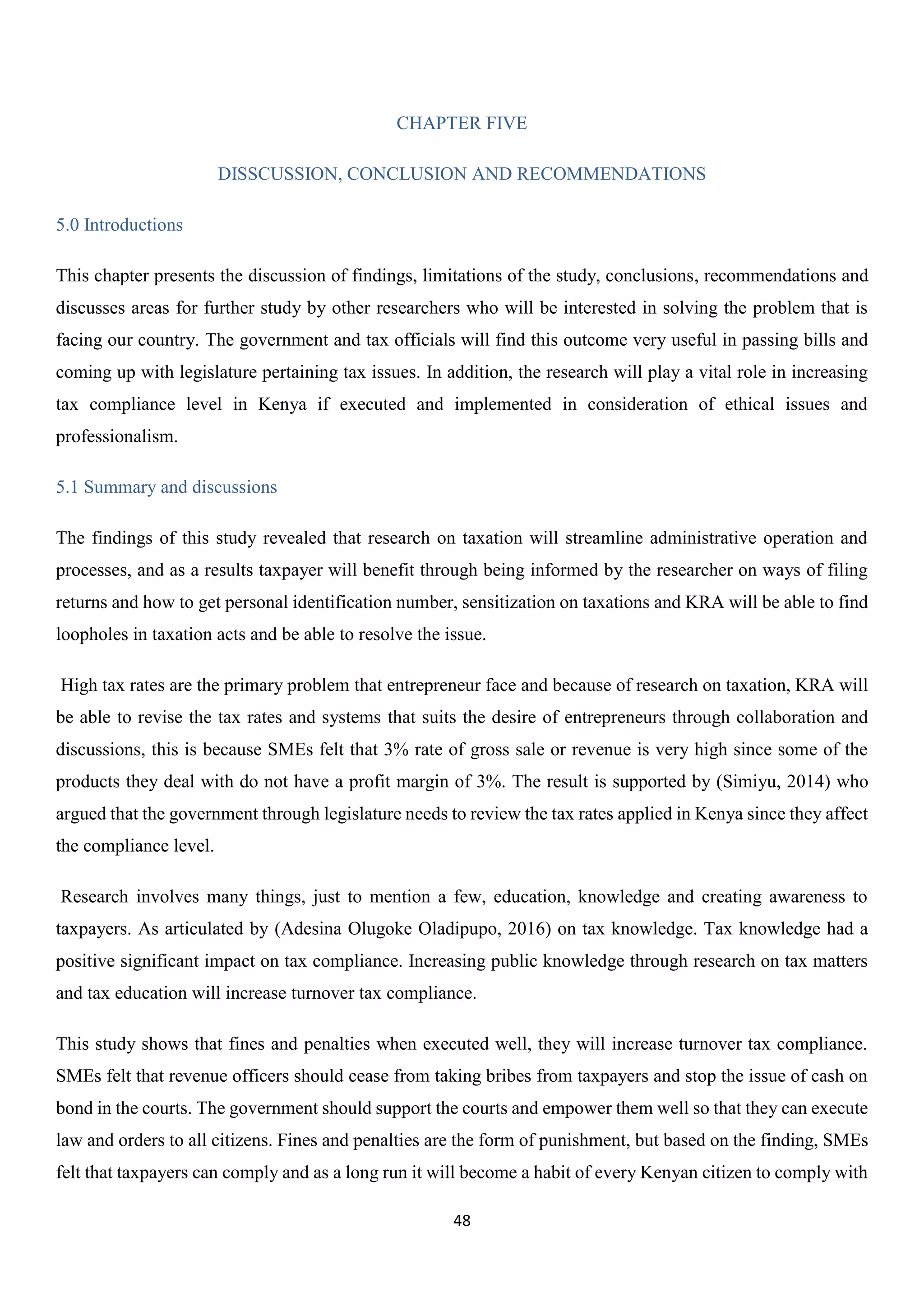 Turnover tax compliance in Kenya: Juma William | PDF