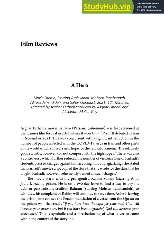 A Hero (Review | PDF