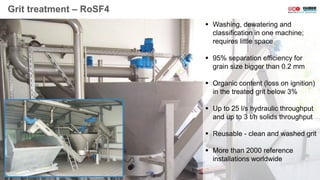 Grit treatment solutions for processing grit from grit separator | PPT