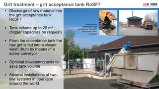 Grit treatment solutions for processing grit from grit separator | PPT