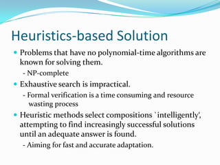 A heuristic approach for secure service composition adaptation final | PPT