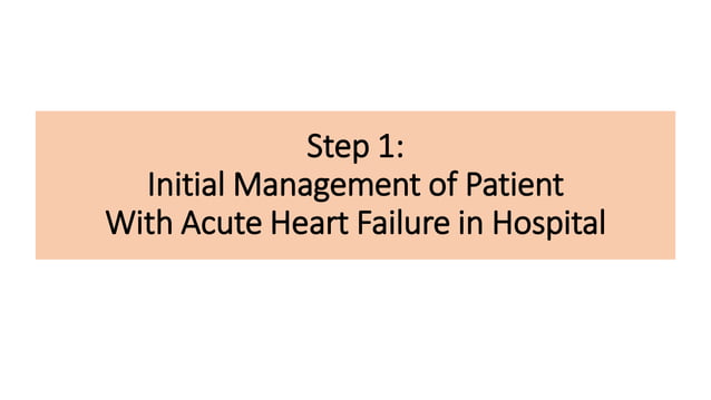 Acute Heart Failure | PPT