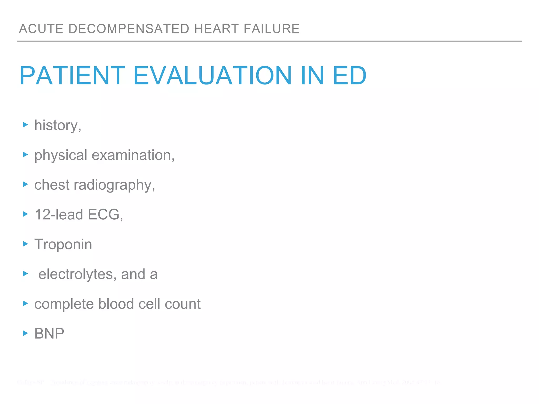 Acute Decompensated Heart Failure | PPTX