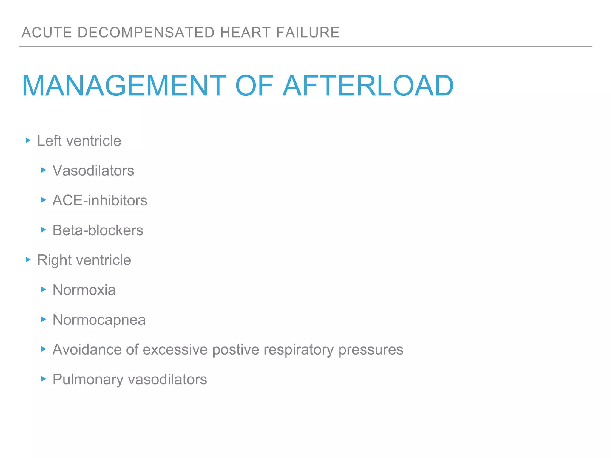 Acute Decompensated Heart Failure | PPTX