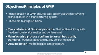 SCHEDULE T(GMP of Indian system of medicines) | PPTX