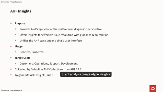 Beyond Metrics – Oracle AHF Insights for Proactive Database Management - DOAG 2024 | PDF