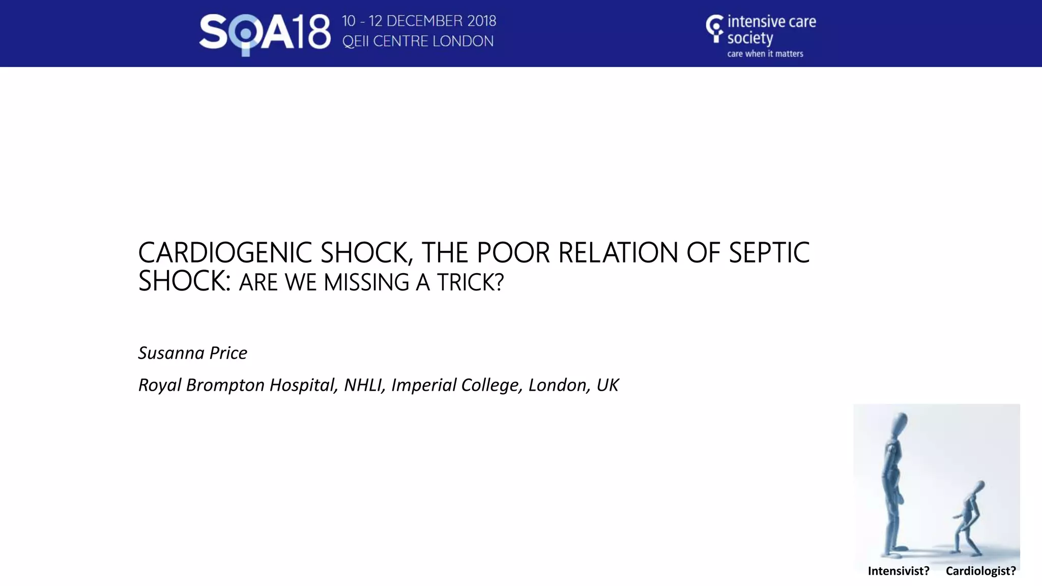 Cardiogenic shock, the poor relation of septic shock – are we missing a ...