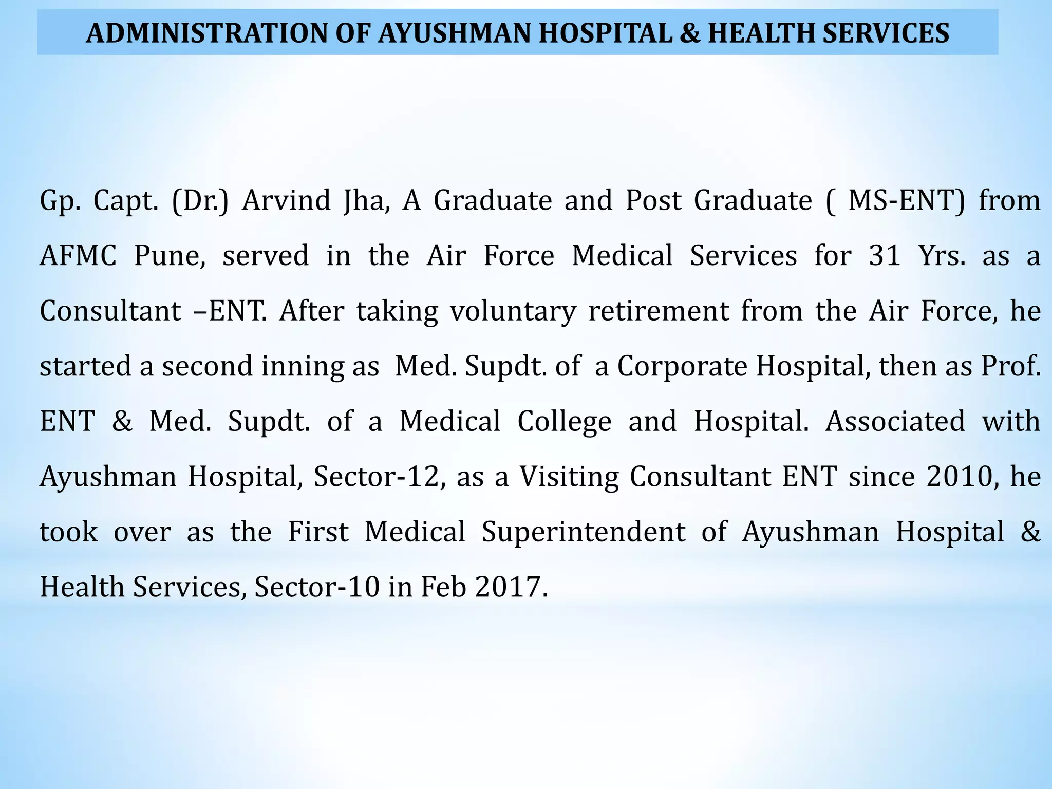 Ayushman Hospital and Health Service | PPTX