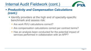 Key Internal Auditing Perspectives for Advanced Practice Providers | PPT