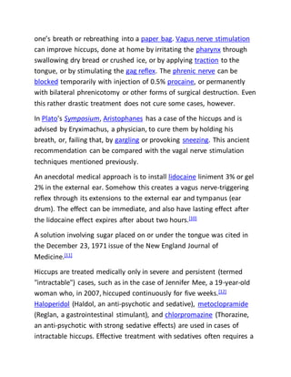 A hiccup or hiccough | DOCX