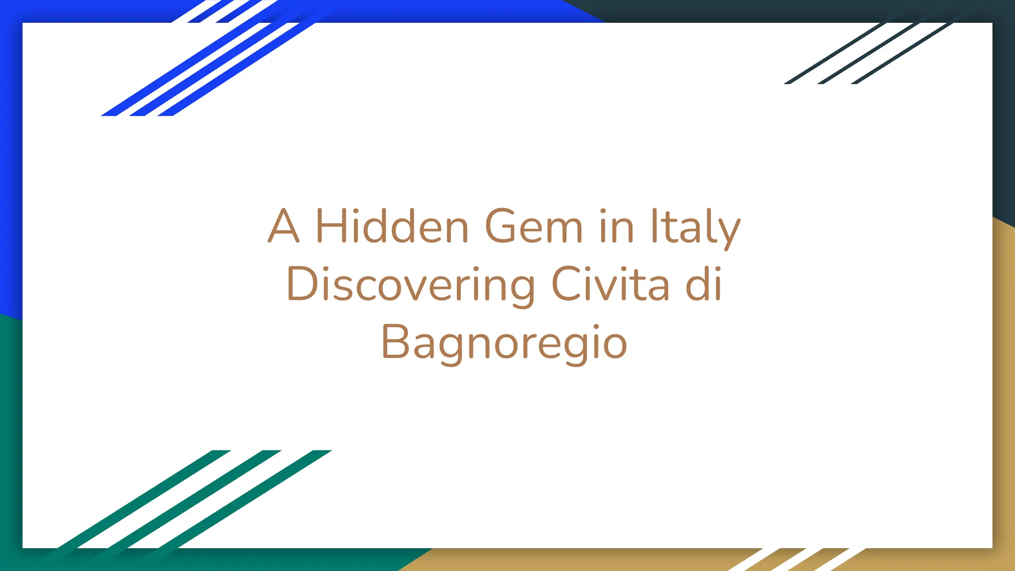 A Hidden Gem in Italy Discovering Civita di Bagnoregio | PDF