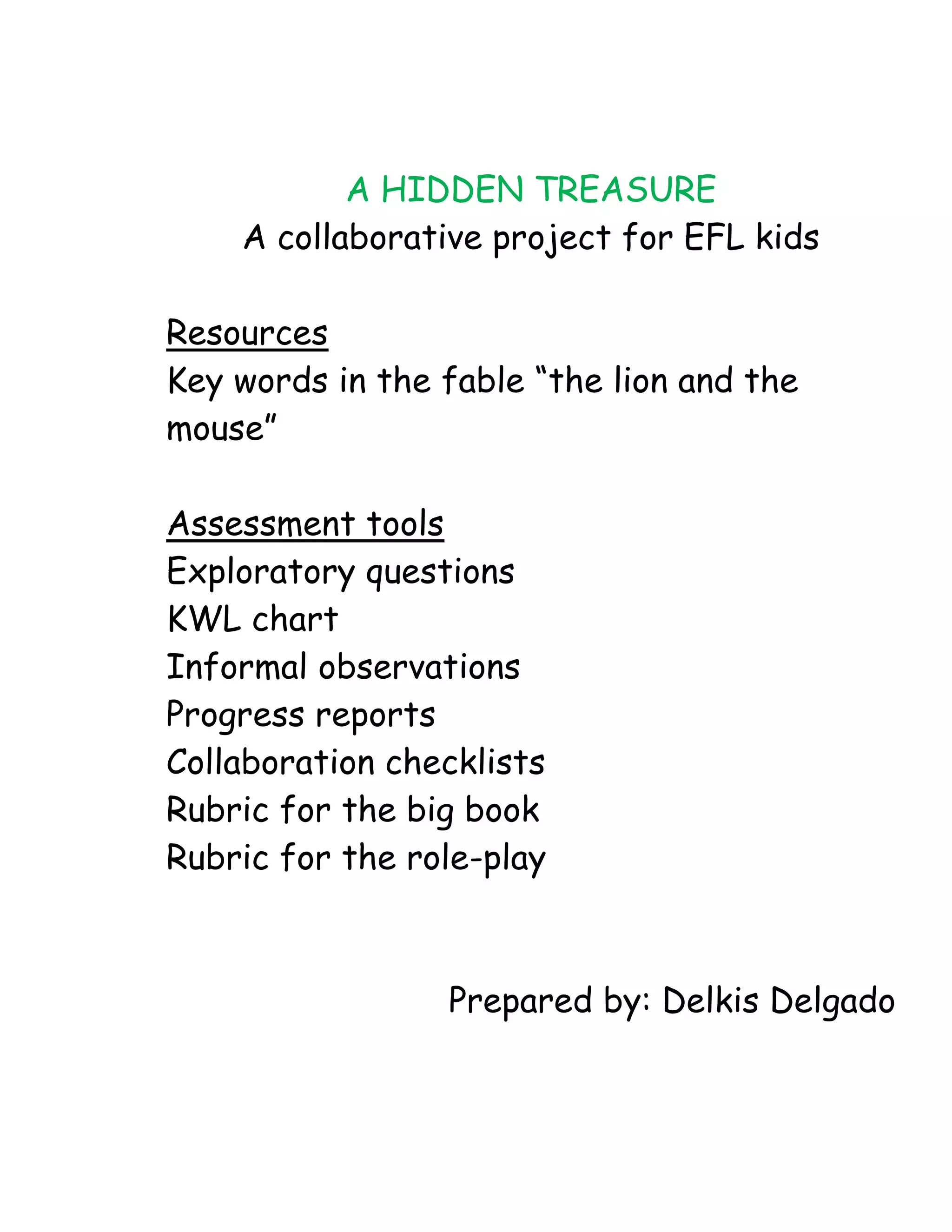A hidden treasure | DOCX