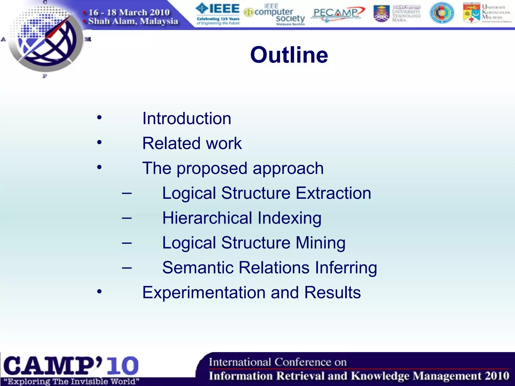 A hierarchical approach for semi structured document indexing and | PPT