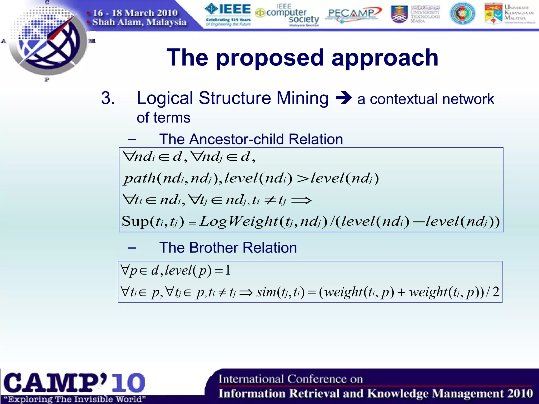 A hierarchical approach for semi structured document indexing and | PPT