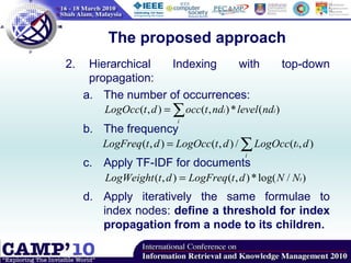 A hierarchical approach for semi structured document indexing and | PPT