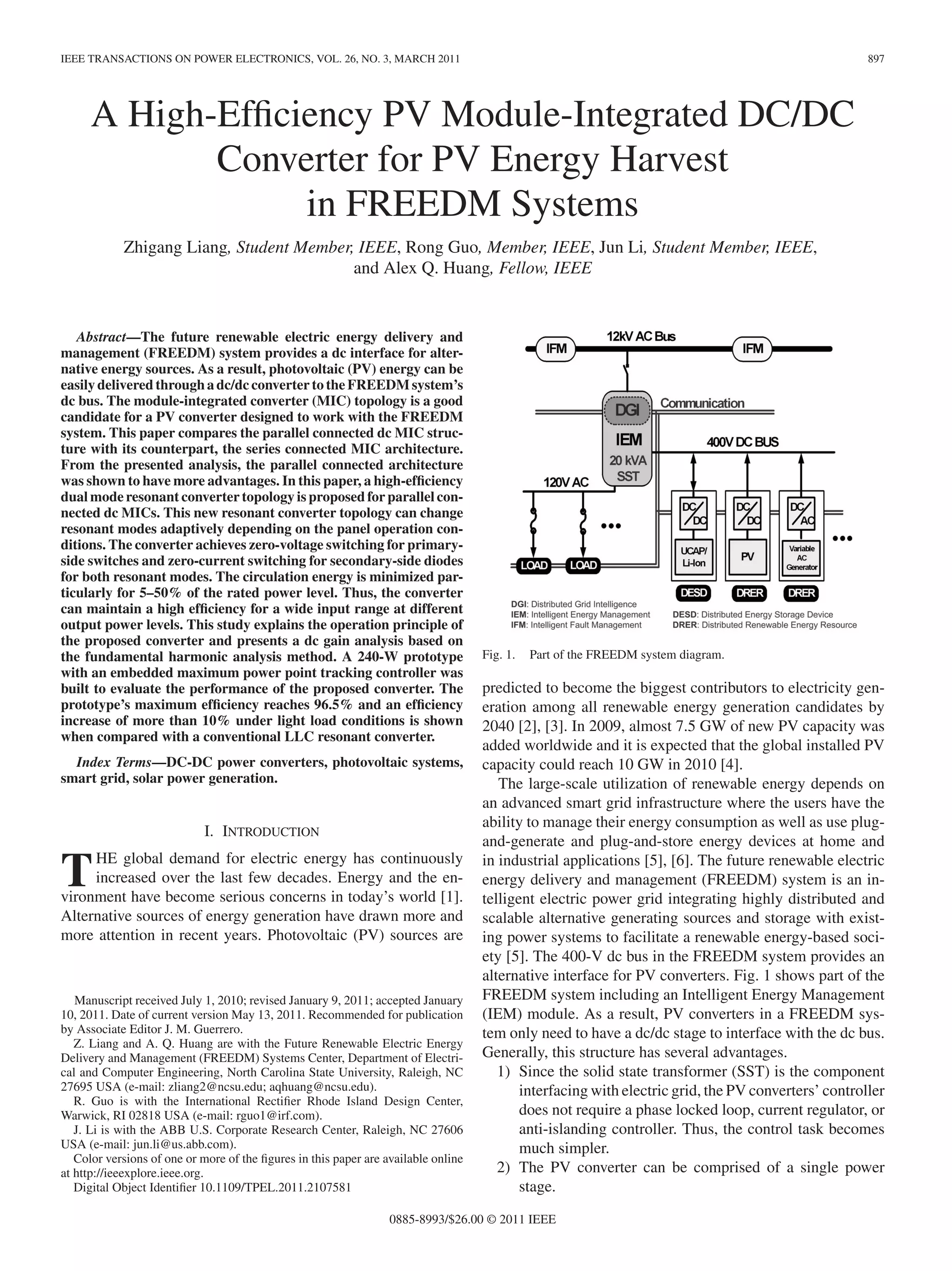A high efficiency pv module integrated dc dc | PDF