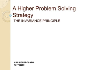 A higher problem solving strategy | PPT