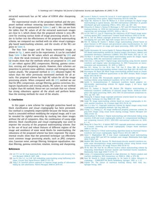 A highly robust and secure image watermarking based on classification ...