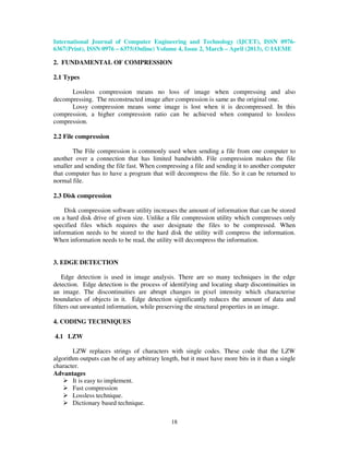 A high performance novel image compression technique using huffman ...