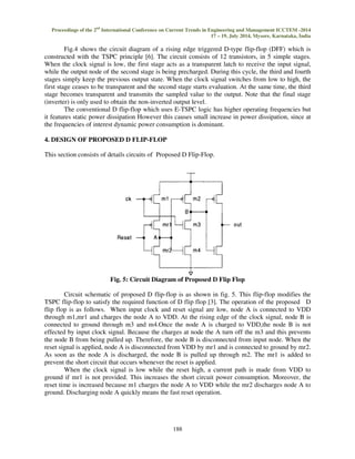 A high speed low power consumption d flip flop for high speed phase frequency detector and ...
