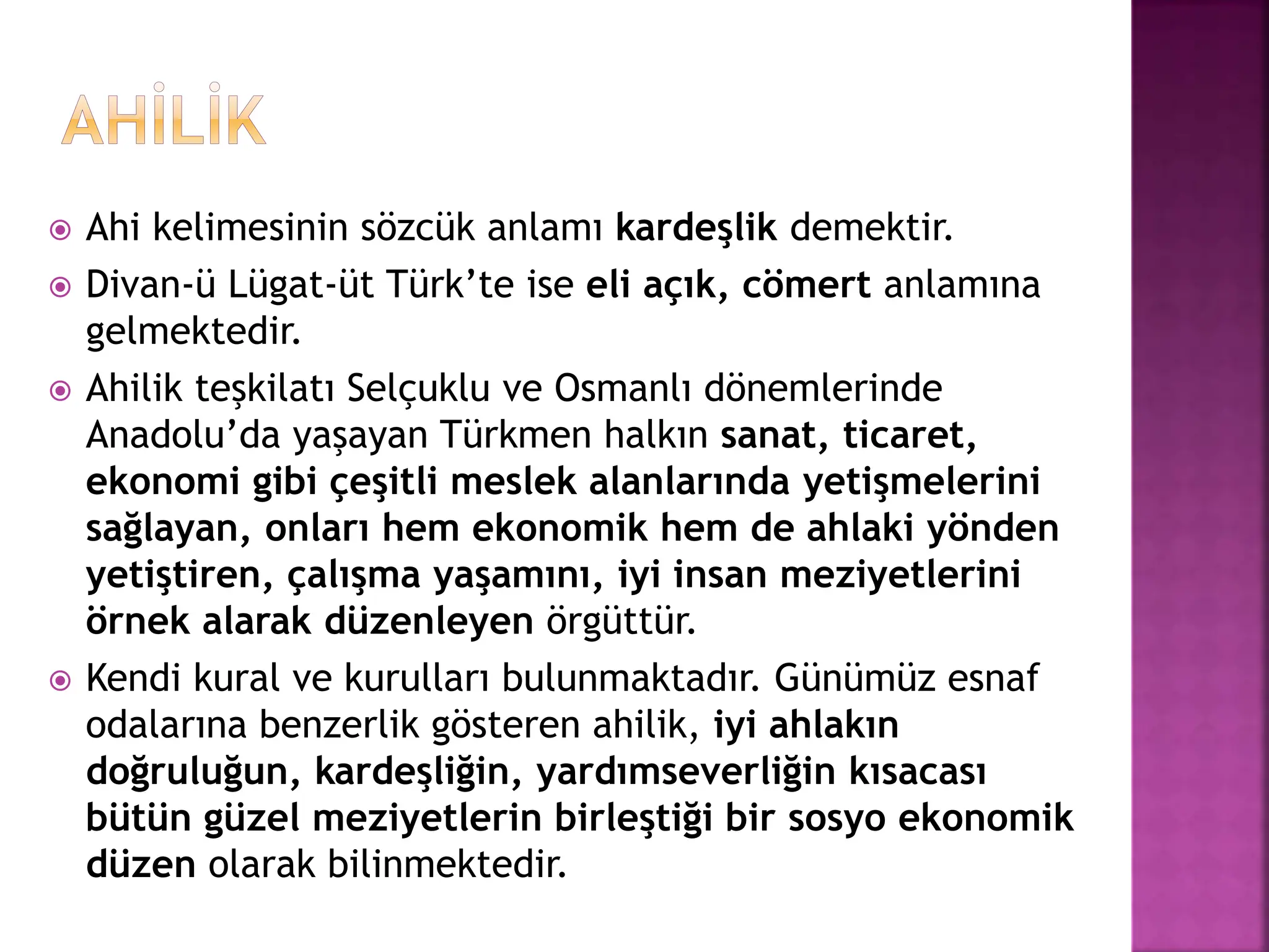 ahilik ve osmanlıda lonca teşkilatı.pptx