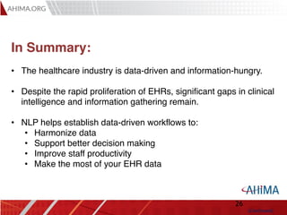Building Data Driven Workflows in HIM: More than just an EHR | PPT