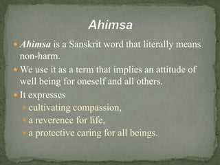 Ahimsa - for Ethos subject! | PPTX
