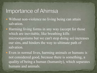 Ahimsa - for Ethos subject! | PPTX