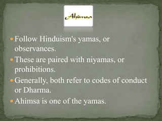 Ahimsa - for Ethos subject! | PPTX