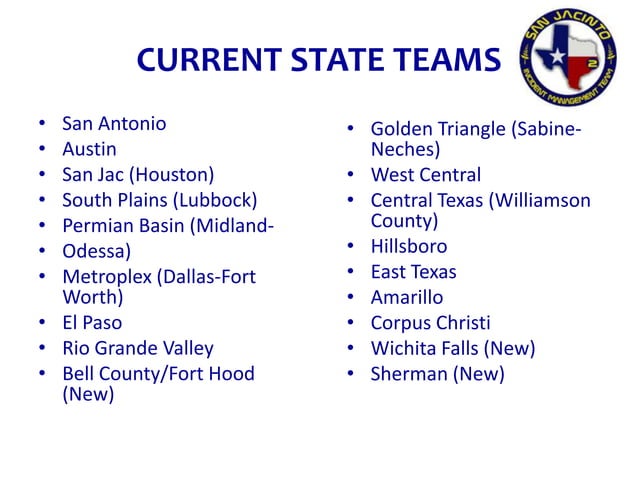 The San Jacinto All Hazards Incident Management Team (AHIMT) | PPTX