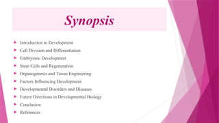 Development generation of cells and organs | PPTX