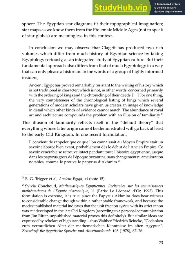 A Historian S History Of Ancient Egyptian Science | PDF