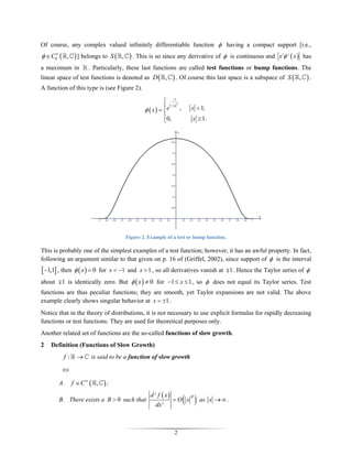 A historical note on schwartz space and test or bump functions | PDF ...