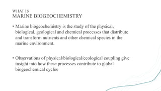 A historical Sketch of Biogeochemical Cycle | PPTX