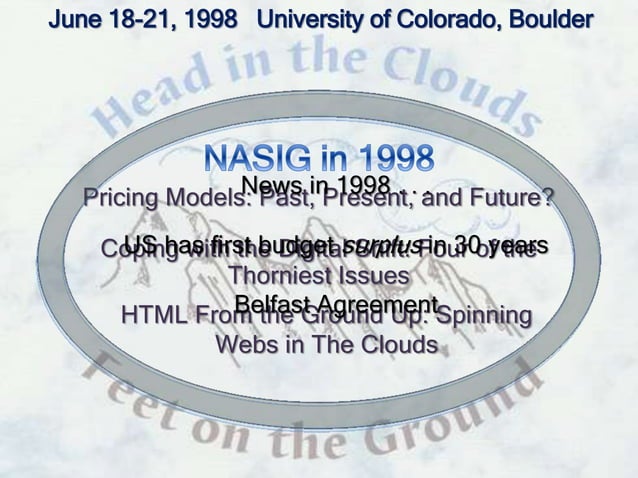 A historical timeline of NASIG 1986-2015 | PPT