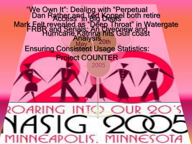 A historical timeline of NASIG 1986-2015 | PPT