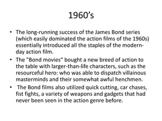 A history of action movies | PPTX