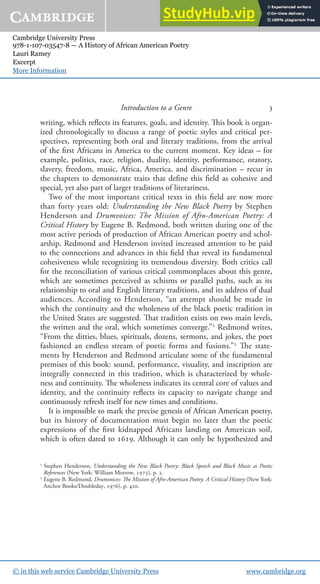 A History Of African American Poetry Chapter 1 Excerpt .Pdf