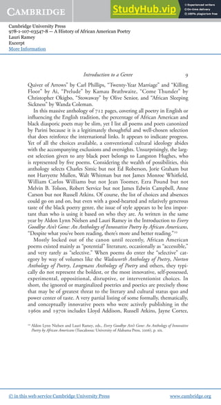 A History Of African American Poetry Chapter 1 Excerpt .Pdf