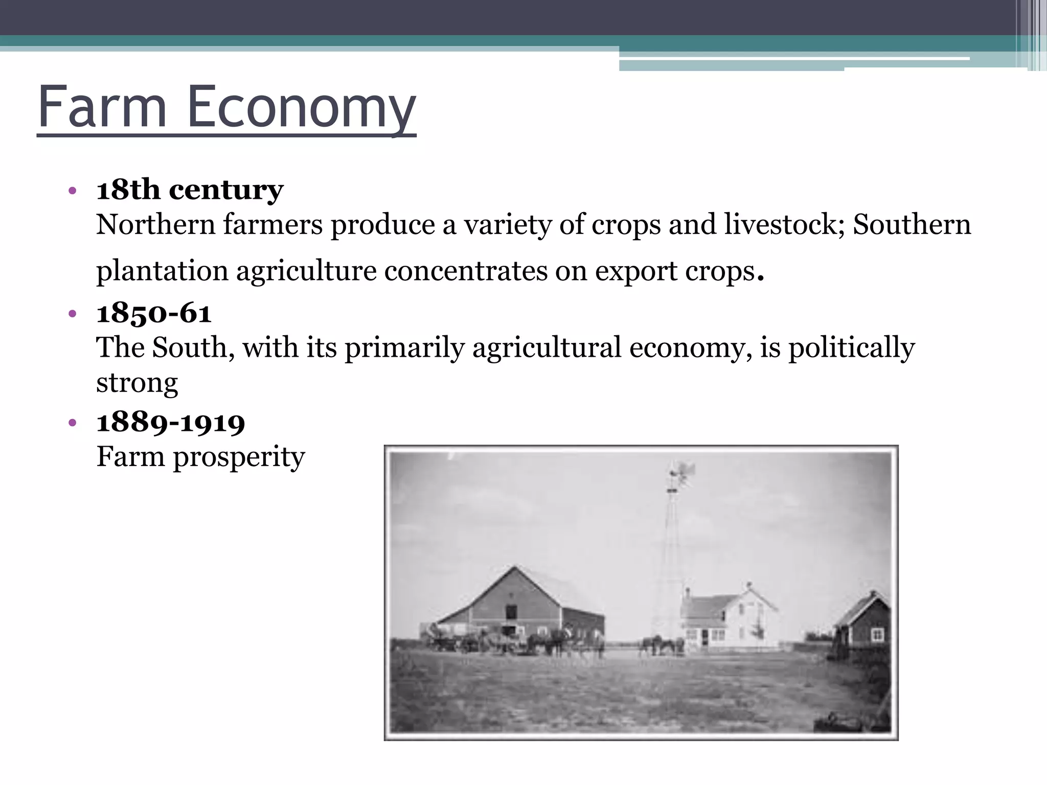 A history of american agriculture | PPTX