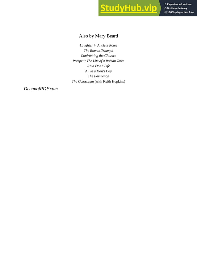 A History of Ancient Rome - Mary Beard.pdf | Geography | Science