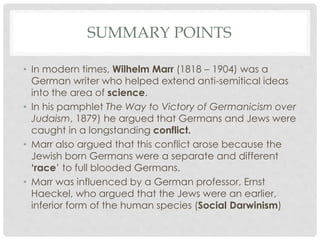A history of anti semitism | PPTX