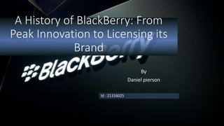 A History of BlackBerry.............pptx