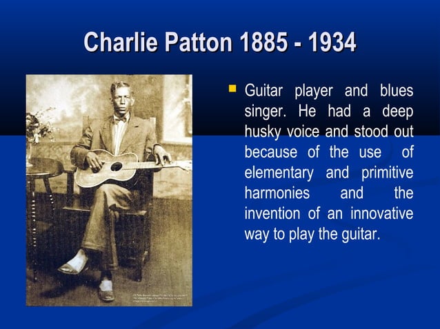 A brief history of the blues | PPT
