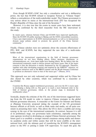 A History Of Chinese Global Internet Governance And Its Relations With ...